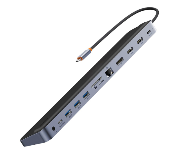 BASEUS USB-C - EliteJoy Gen2 2x HDMI 3x USB3.0 PD DP SD/TF WKSX030213 ...