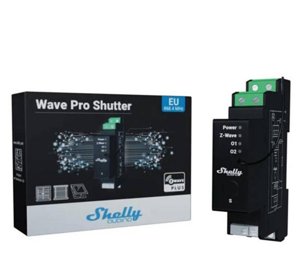 Shelly Przekaźnik DIN Qubino Wave Pro Shutter - Czujnik inteligentny ...